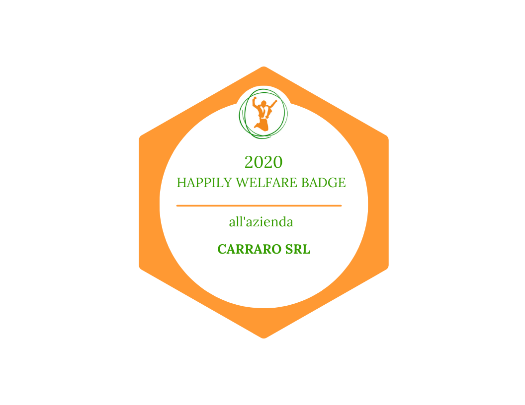Happily Welfare Badge 2020 - Carraro Valvole